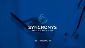 Onboarding – SYNCRONYS – Better Data. Better Health.